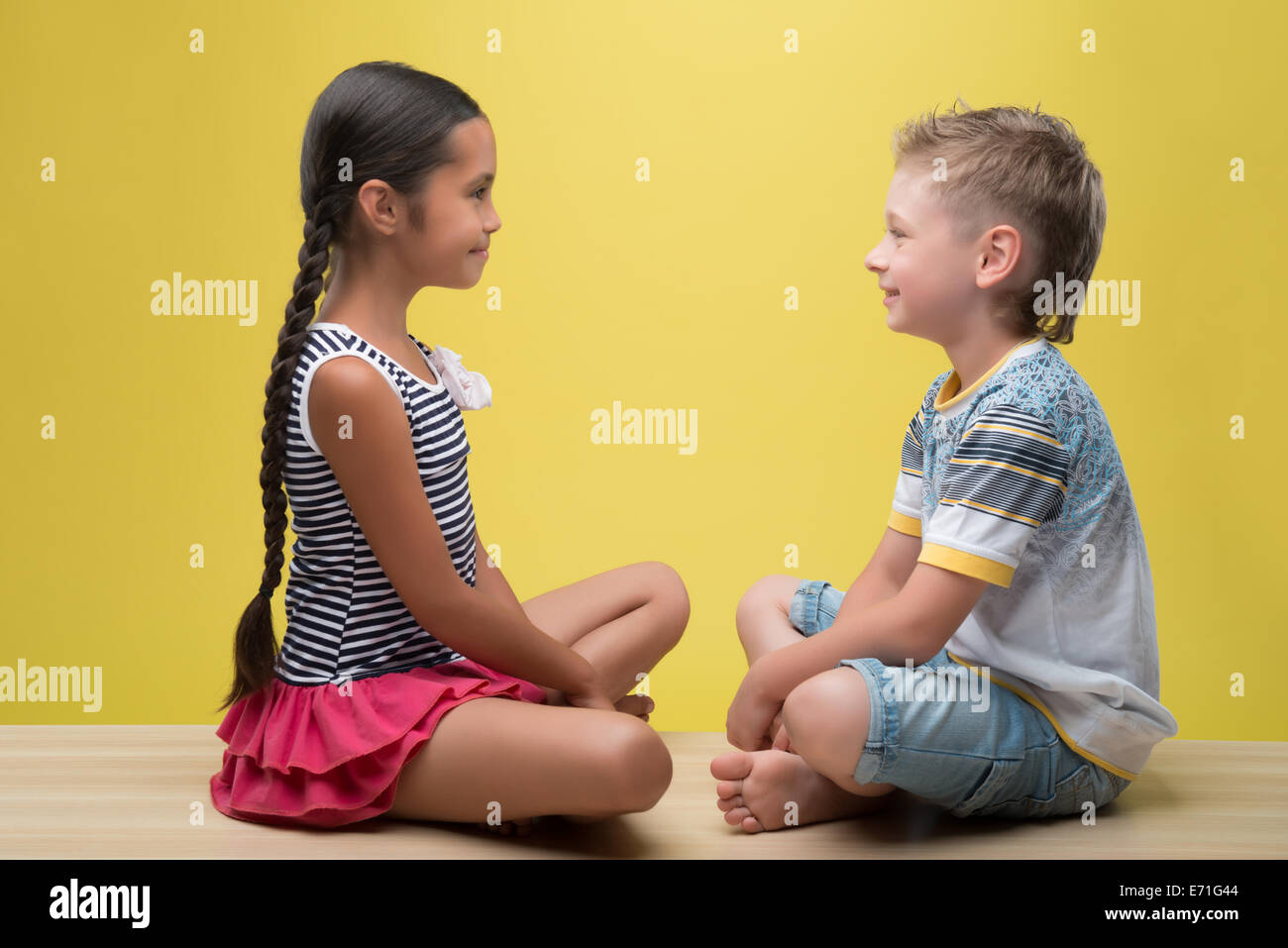 Boy and girl Stock Photo - Alamy