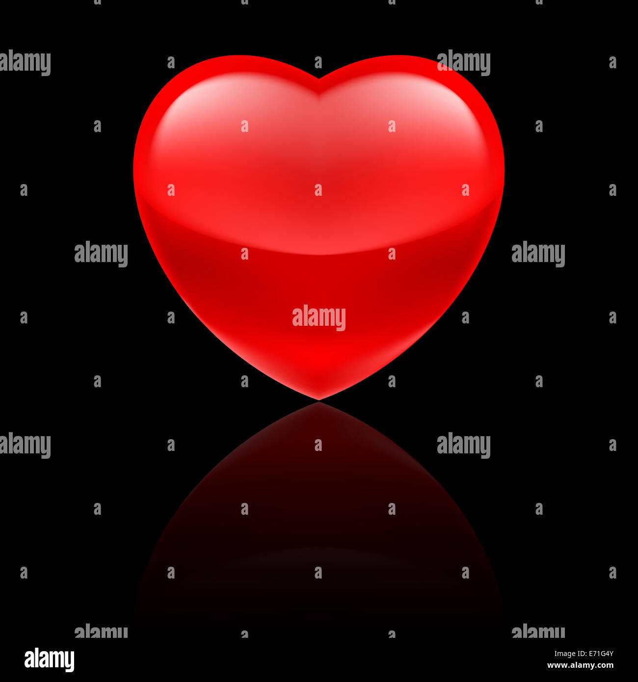 Red Shiny Red Heart In The Middle Says Thet Hearted