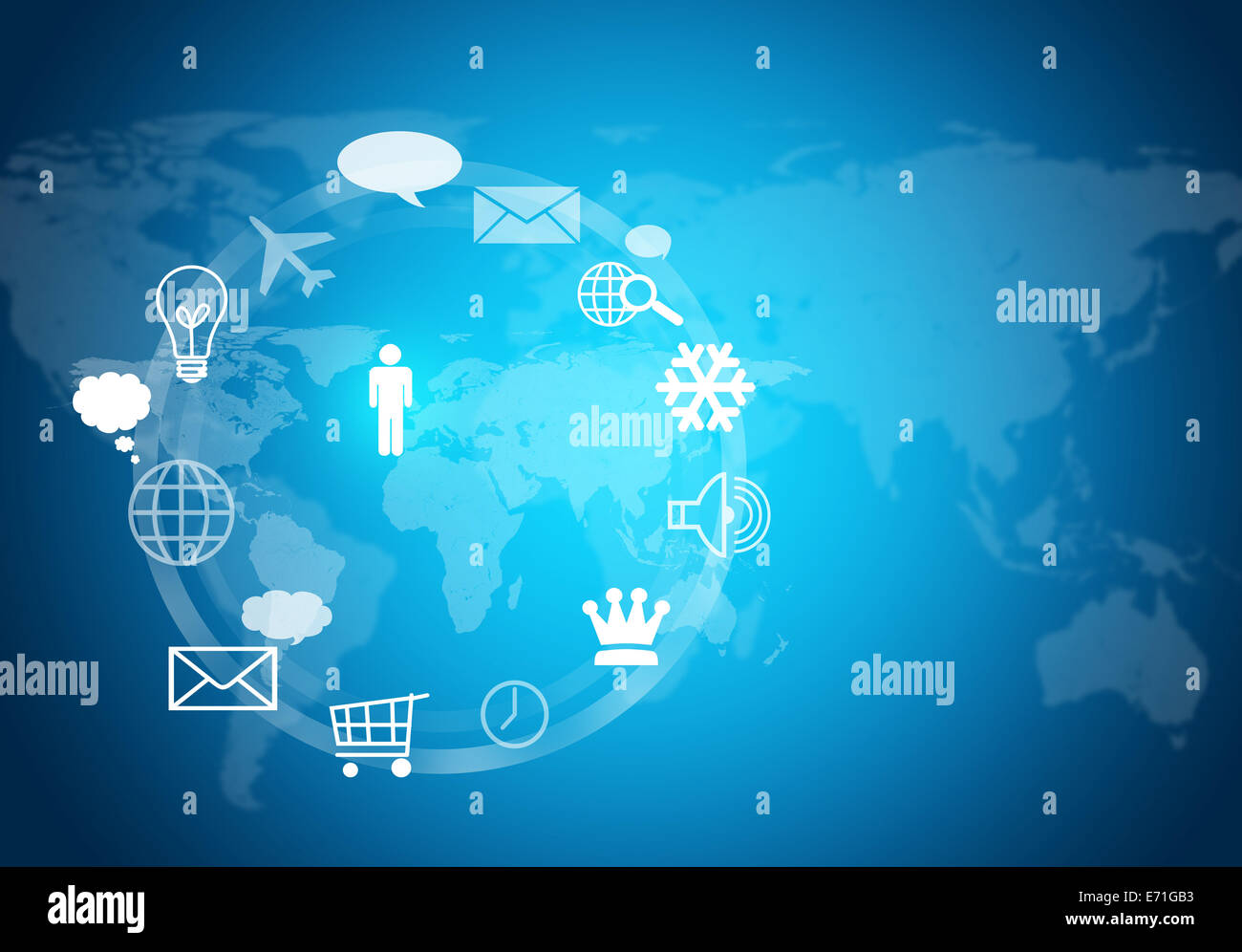 Cloud icons. Technology concept Stock Photo - Alamy