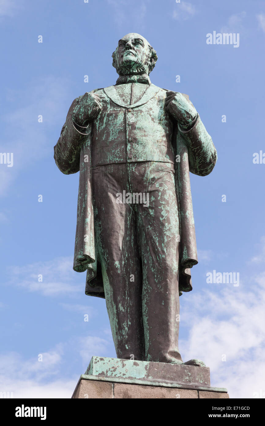 Jon Sigurdsson statue, Austurvollur Square, Reykjavik, Iceland Stock ...