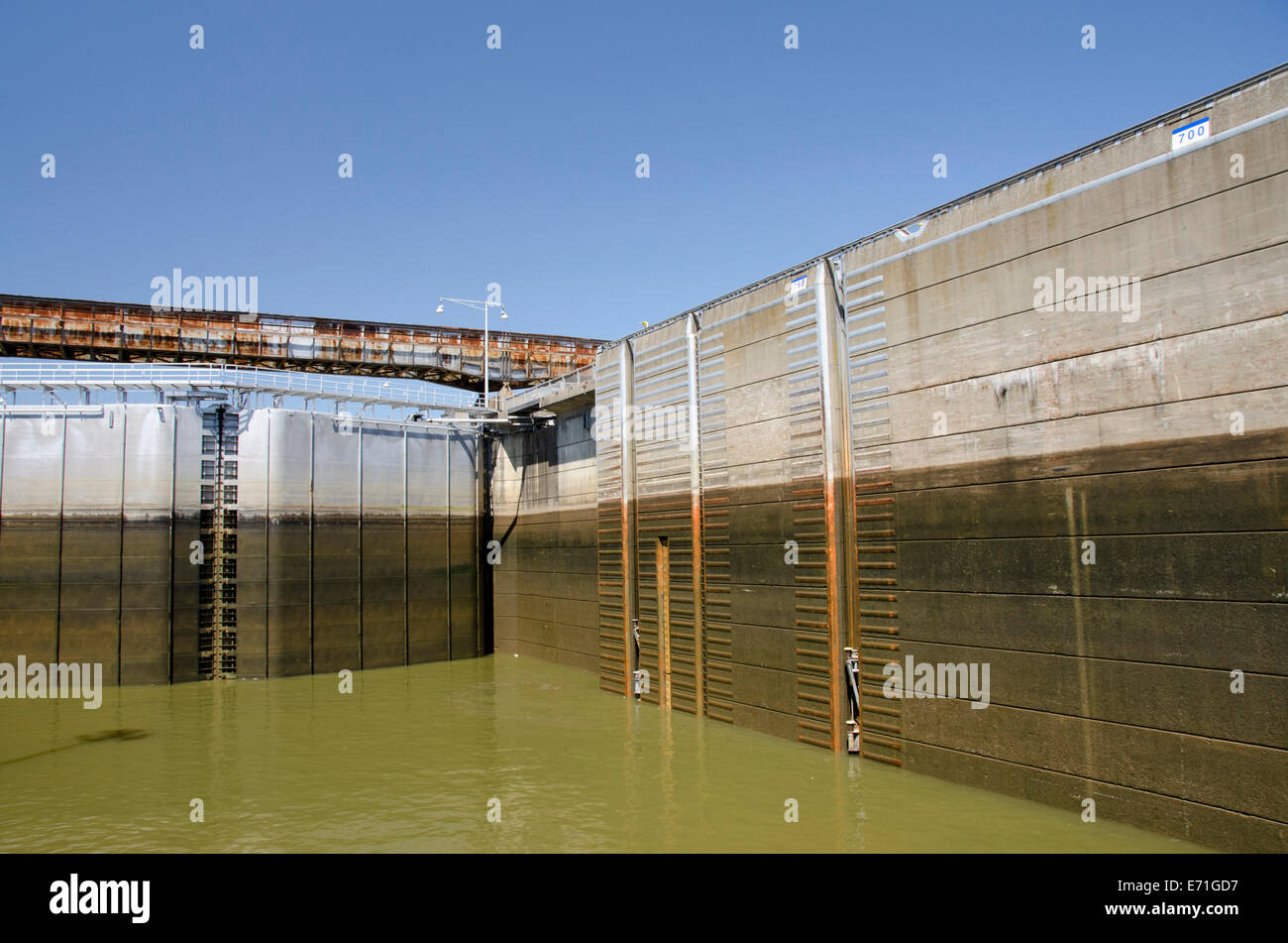 USA, Kentucky, Cumberland River, Lake Barkley, Barkley Lock Stock Photo ...