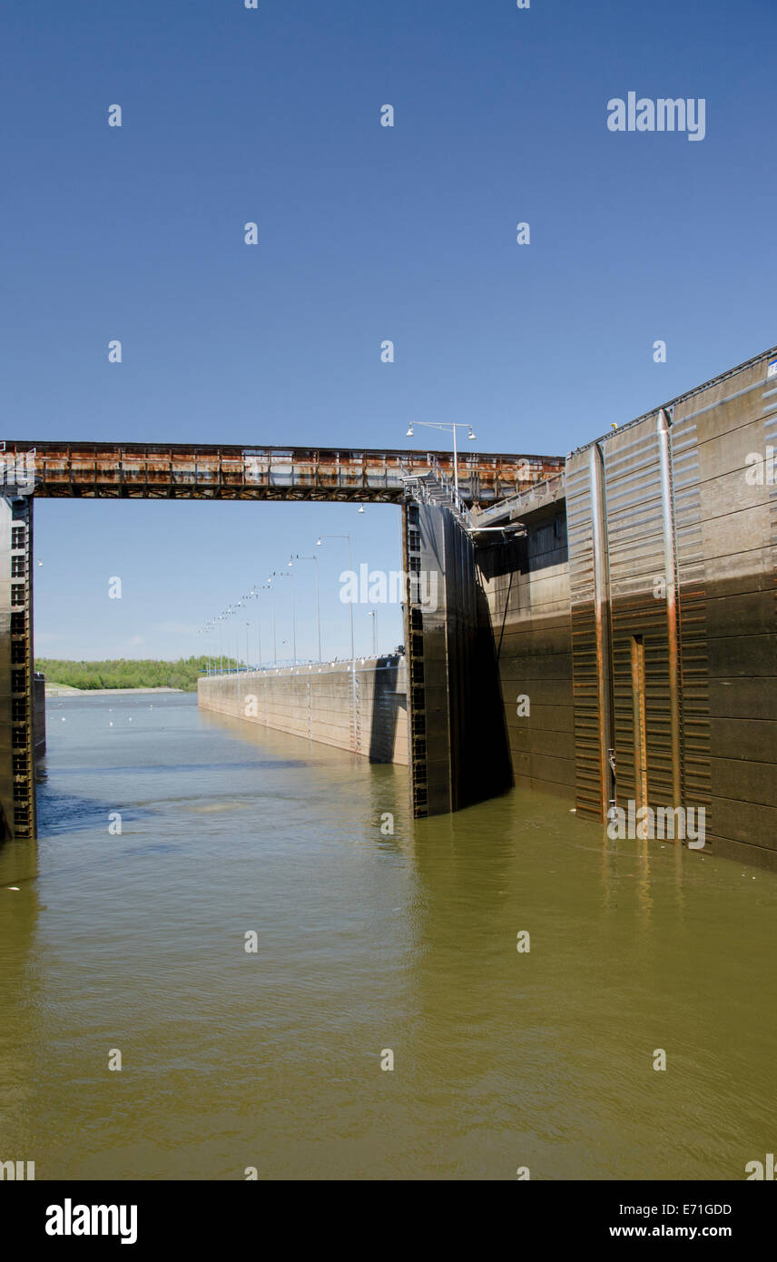 USA, Kentucky, Cumberland River, Lake Barkley, Barkley Lock Stock Photo ...