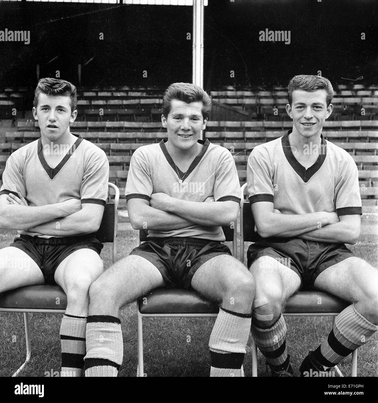 Gordon Roberts, Fred Kemp and Alan Attwood Wolverhampton Wanderers ...