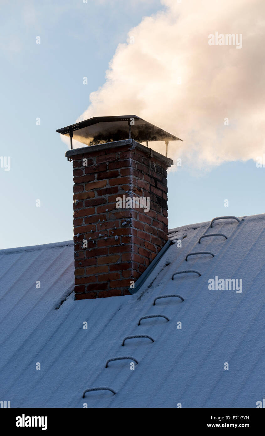 Smokestack white smoke close up hi-res stock photography and images - Alamy