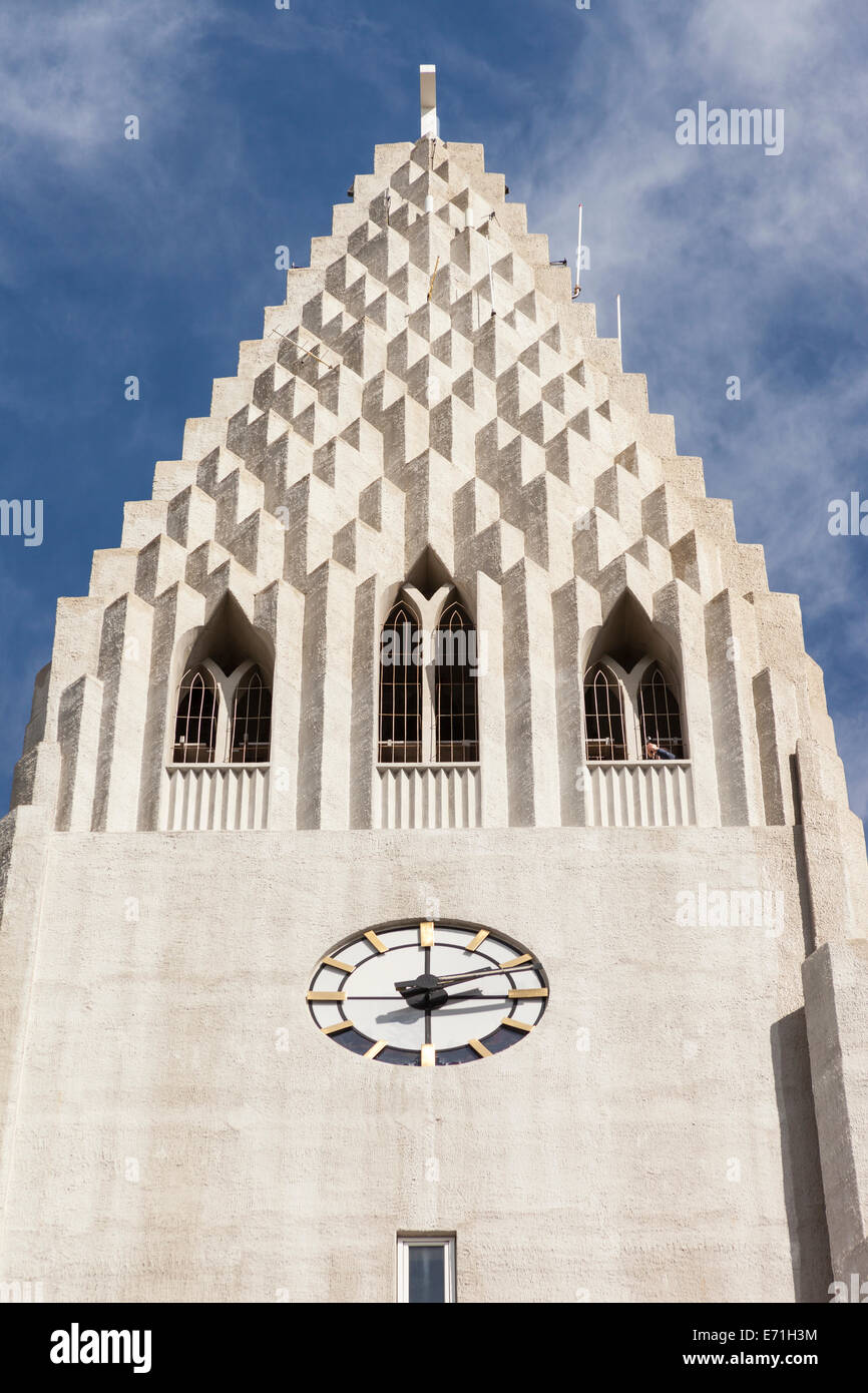 Reykjavik iceland clock tower hi-res stock photography and images - Alamy