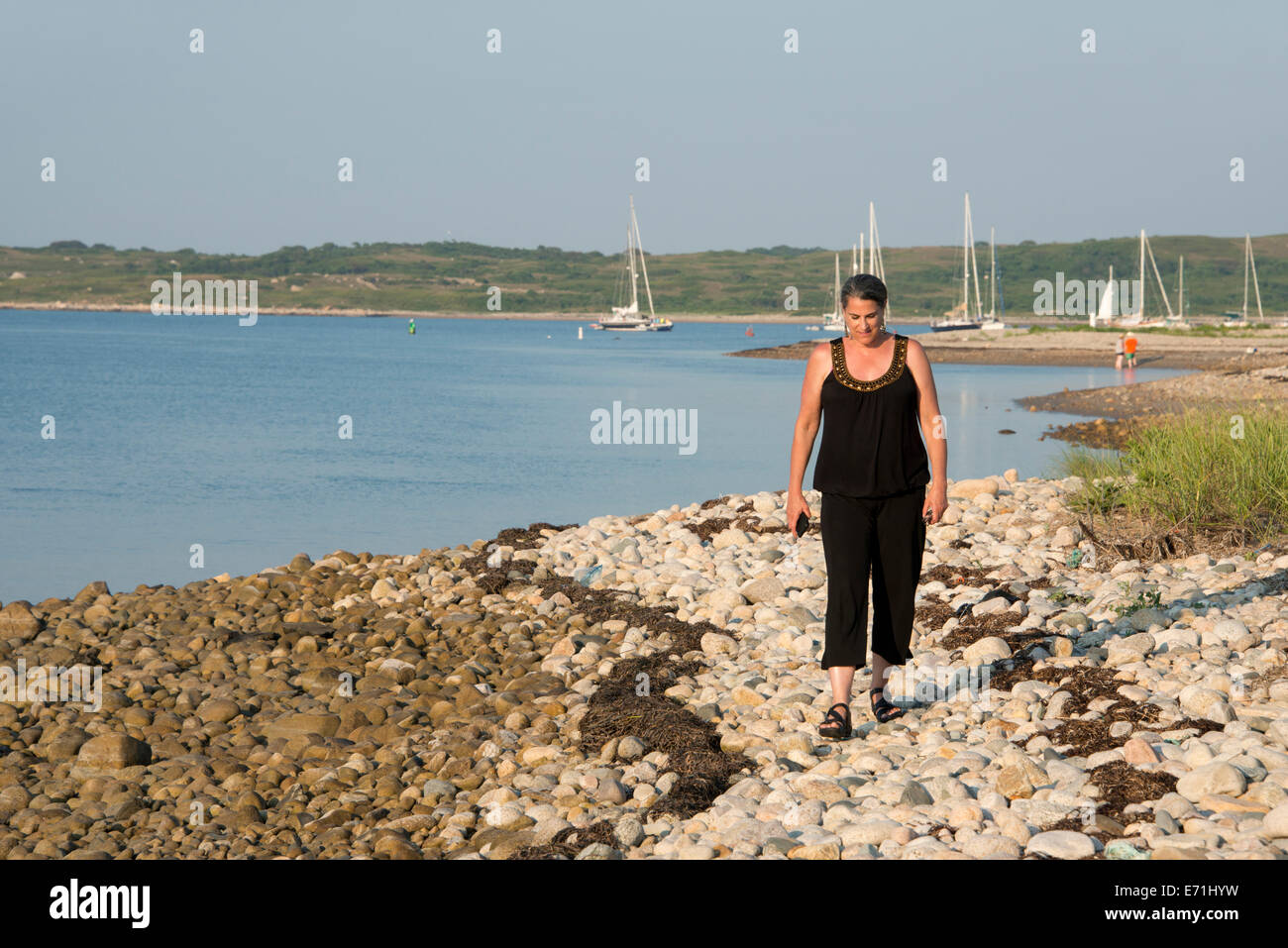 Massachusetts elizabeth islands cuttyhunk island hi-res stock ...
