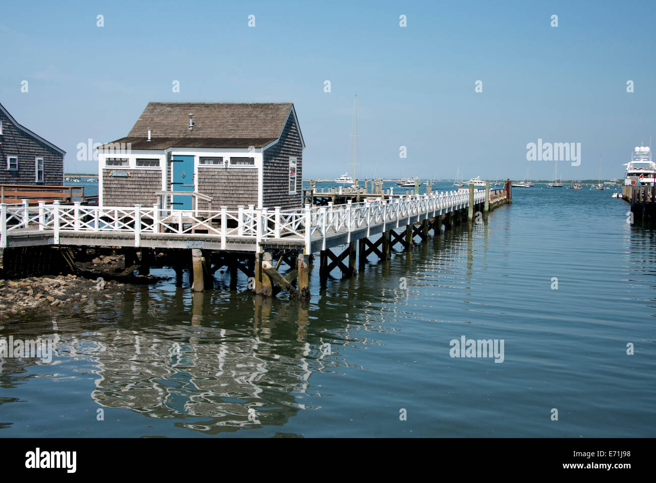 Nantucket massachusetts straight wharf hi-res stock photography and ...