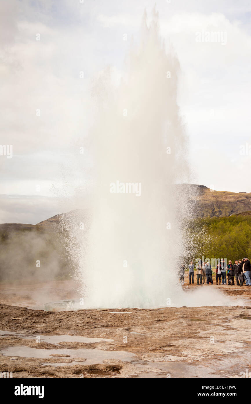 Strokkur geyser erupting erupts hi-res stock photography and images - Alamy