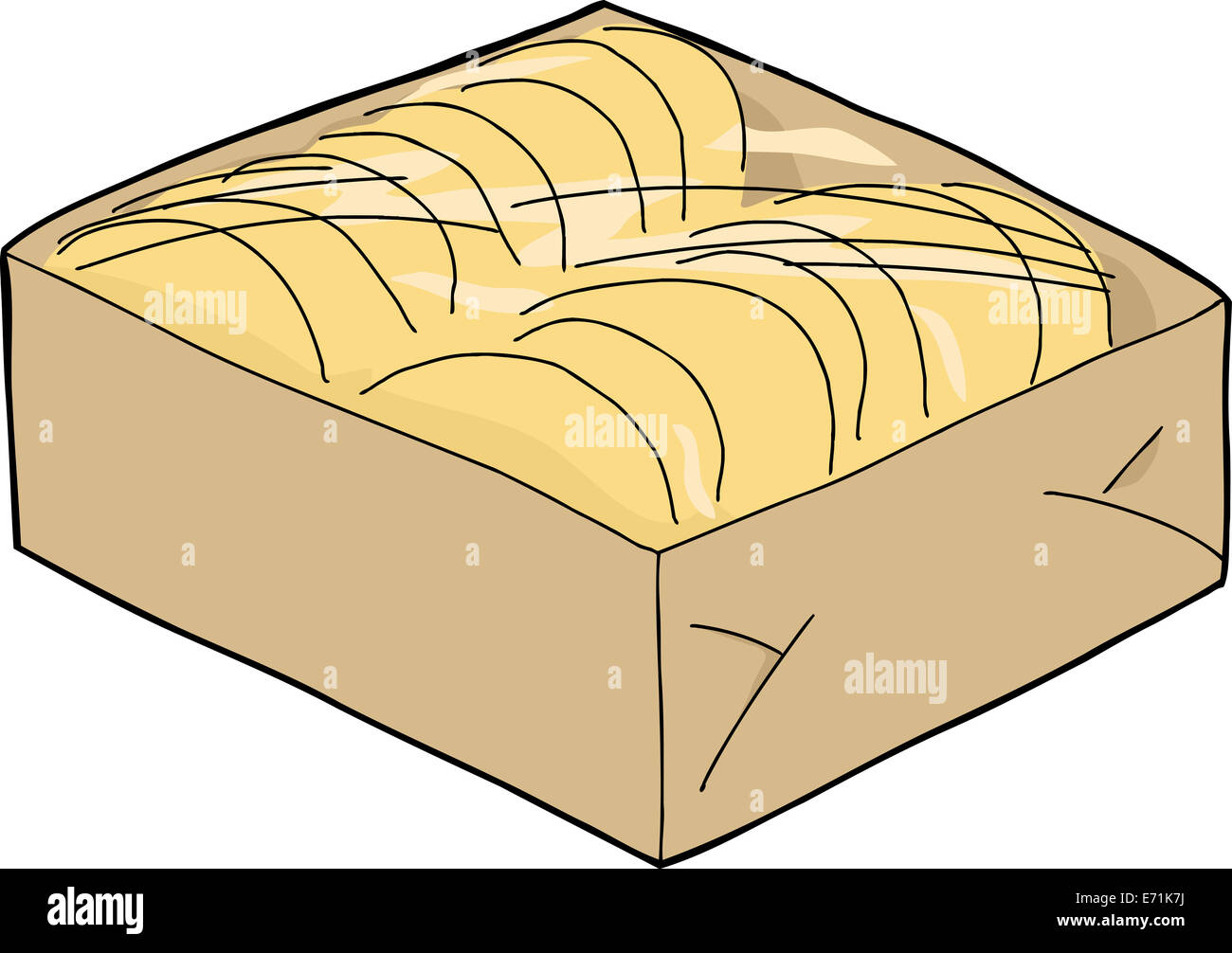 Plastic wrapped cartoon box of taco shells Stock Photo - Alamy