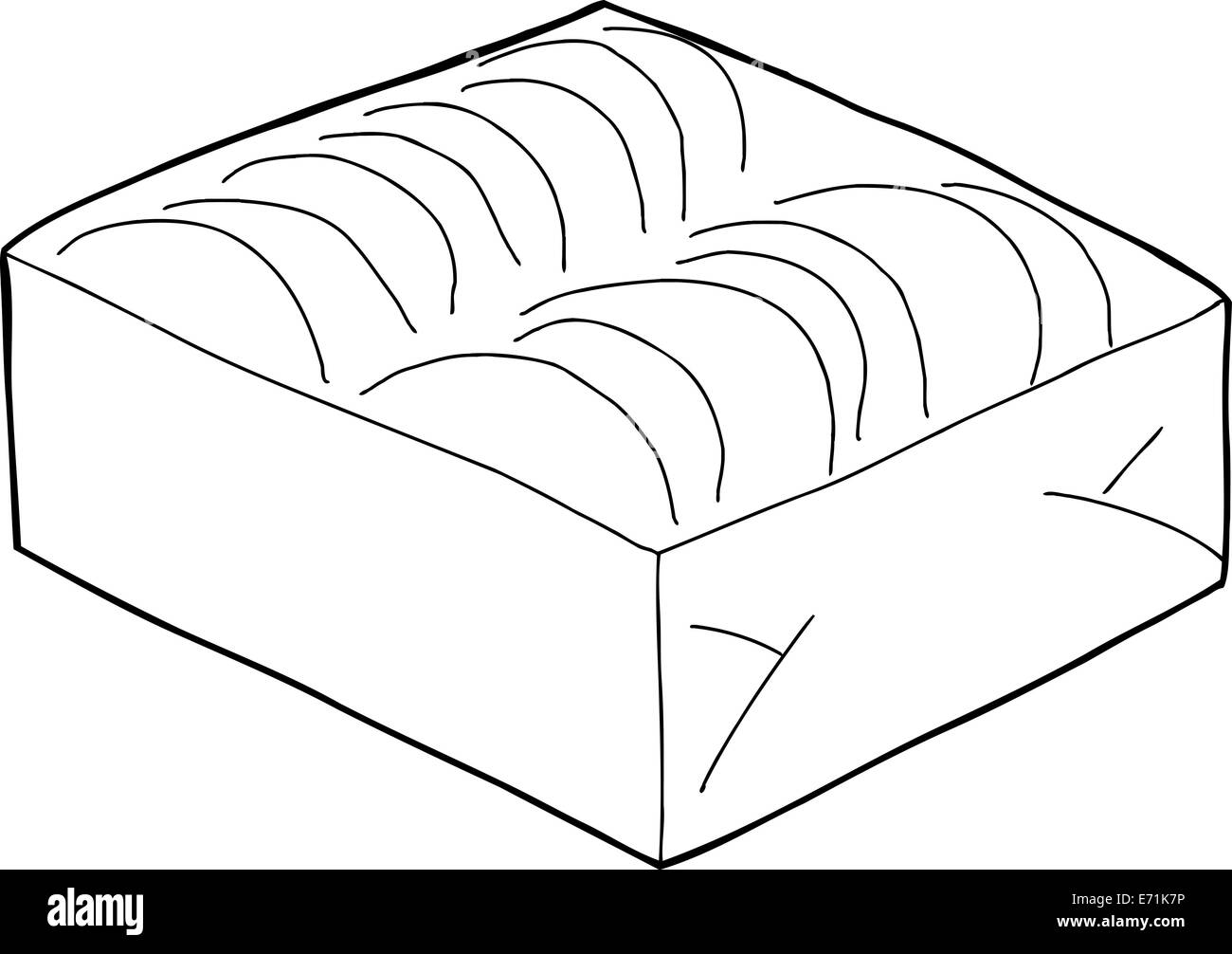 Hand drawn outline of taco shells box Stock Photo - Alamy