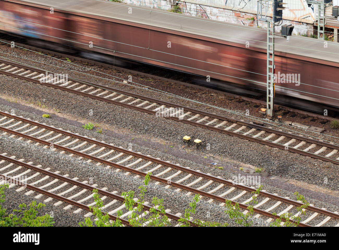 Red stripe train hi-res stock photography and images - Alamy