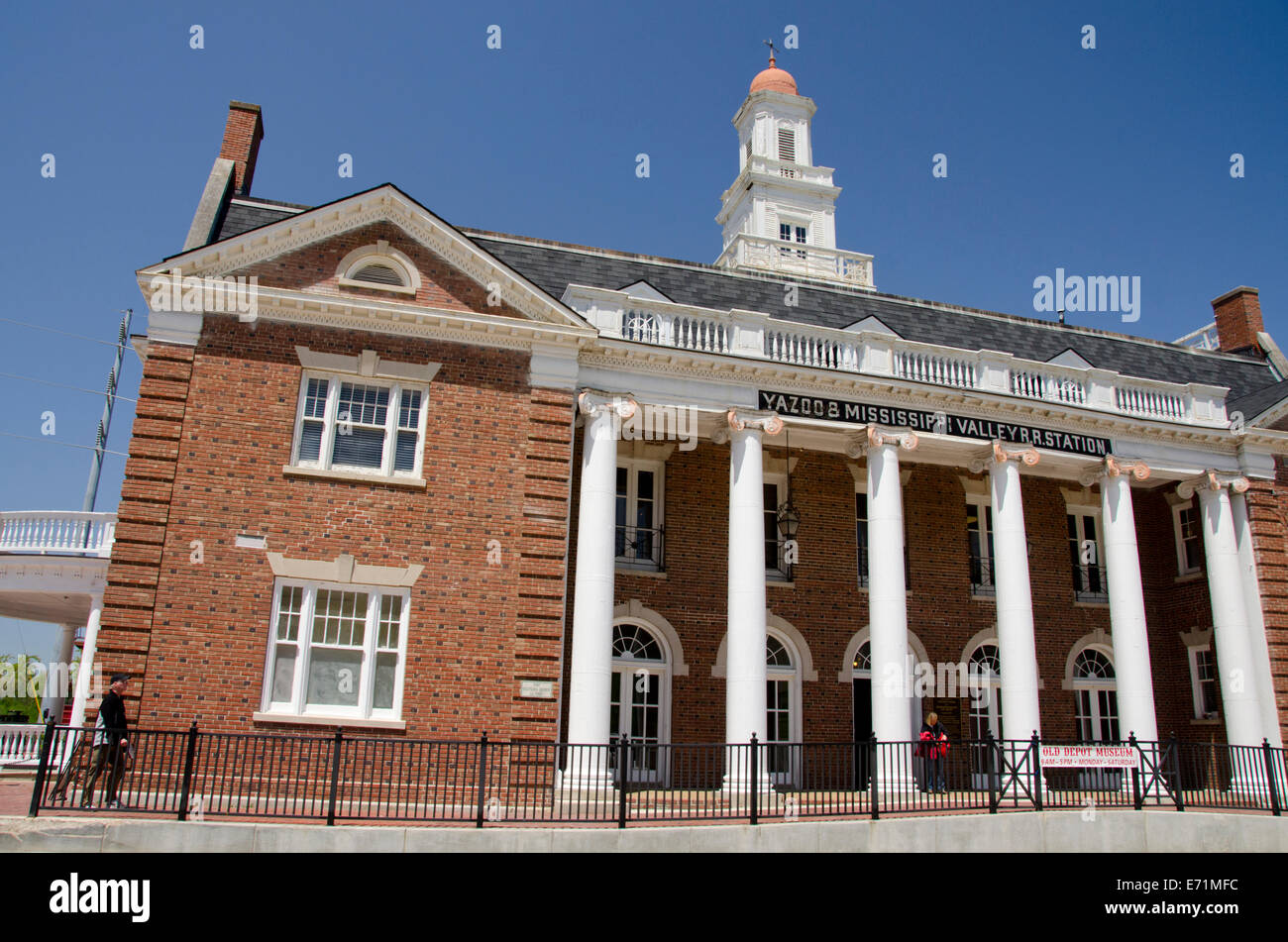 USA, Mississippi, Vicksburg. Vicksburg Depot, formerly for the Grand Trunk and Western Railroad ...