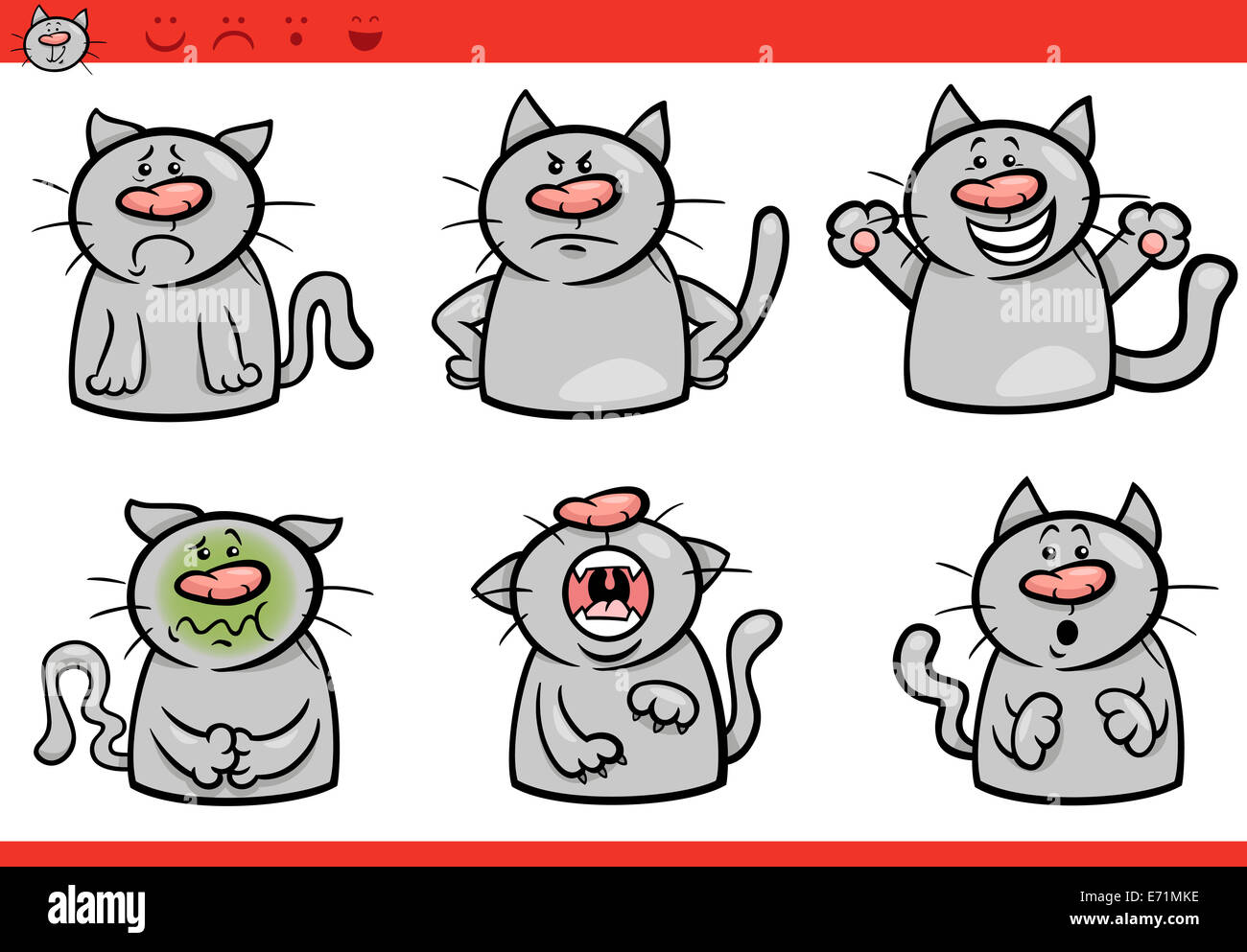 Sick Cat Cartoon