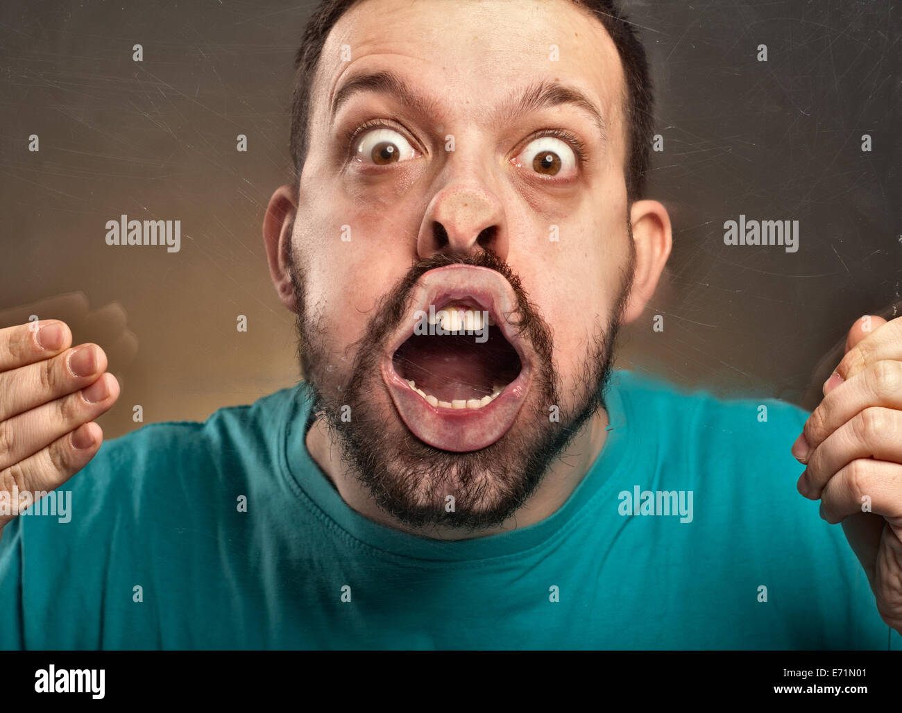 Deformed man face hi-res stock photography and images - Alamy