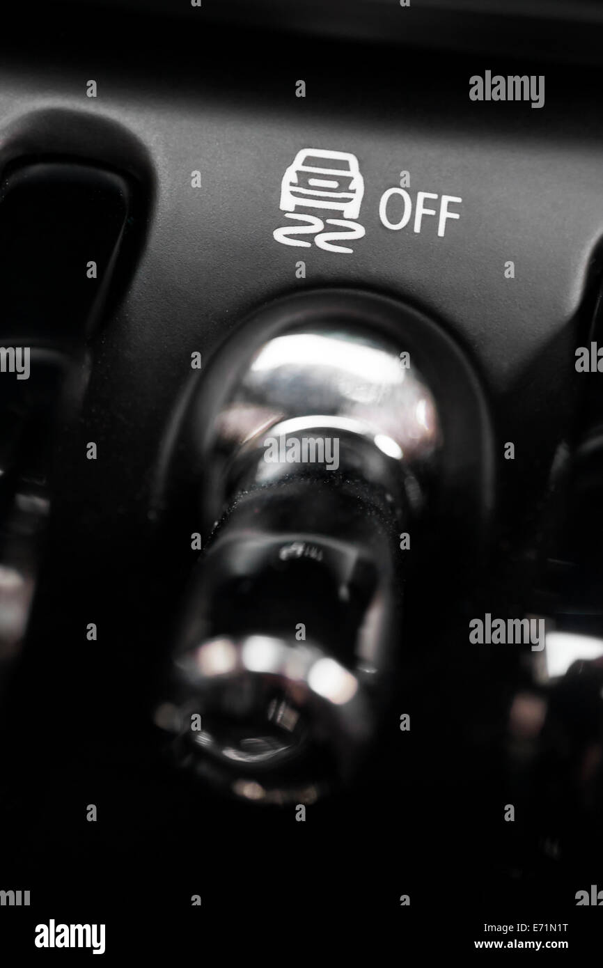 Detail warning button in car hi-res stock photography and images - Alamy