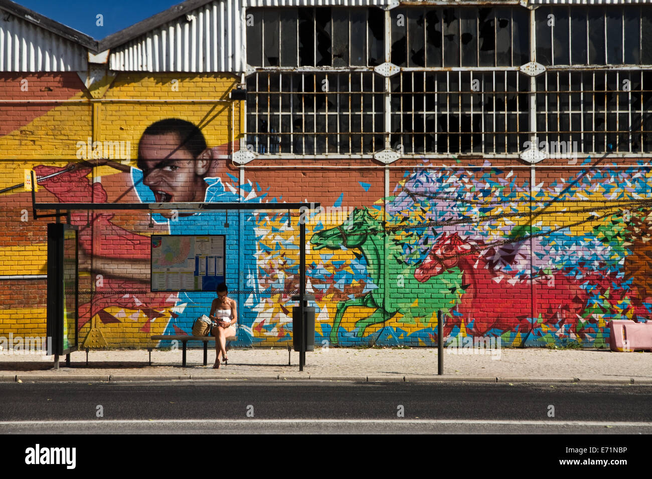 Bus stop graffiti hi-res stock photography and images - Alamy
