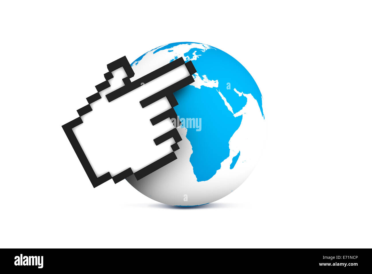 Digital cursor map hi-res stock photography and images - Alamy