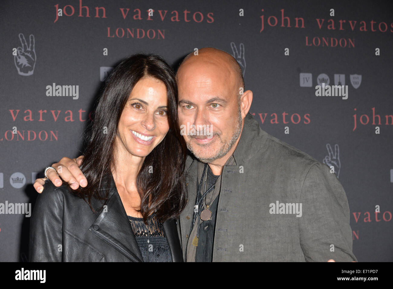 London, UK. 3rd Sep, 2014. John Varvatos and Joyce Varvatos attends as ...