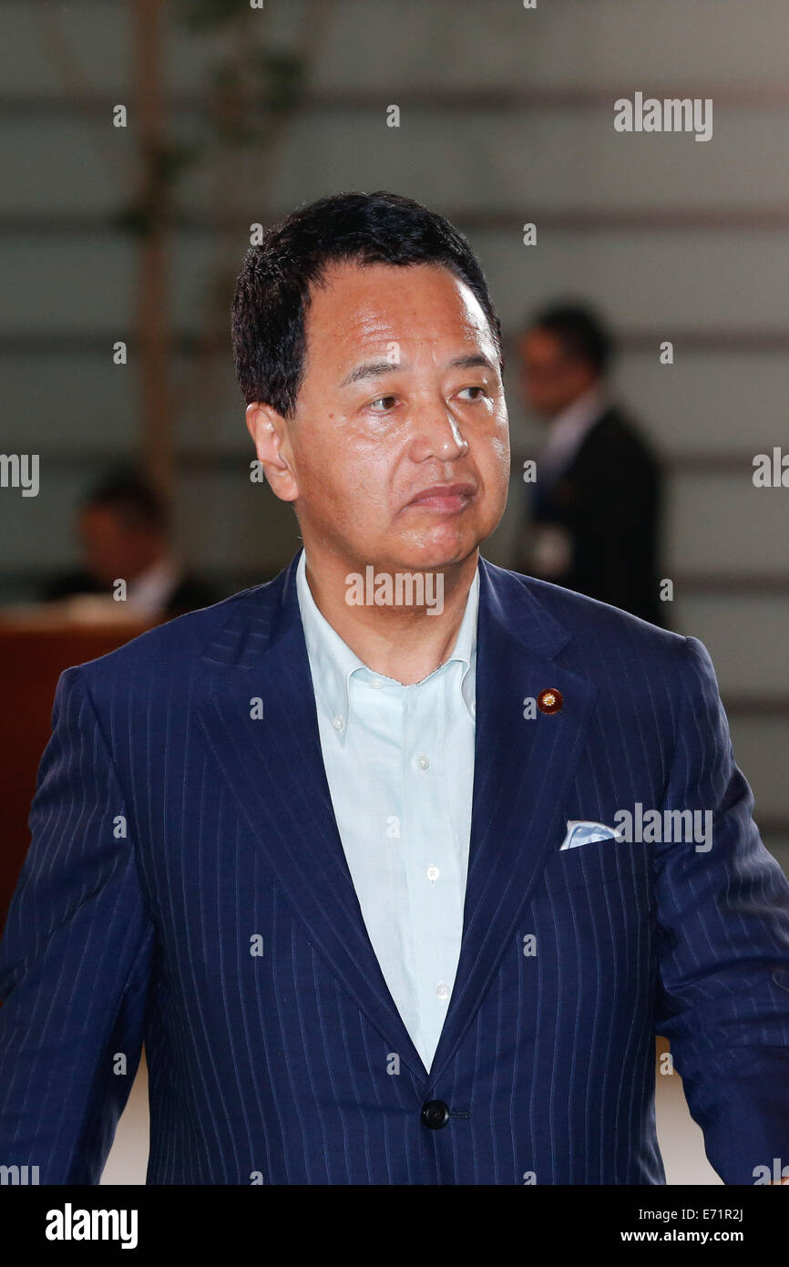 Tokyo, Japan. 3rd Sep, 2014. Akira Amari, Japan's minister of Economic ...