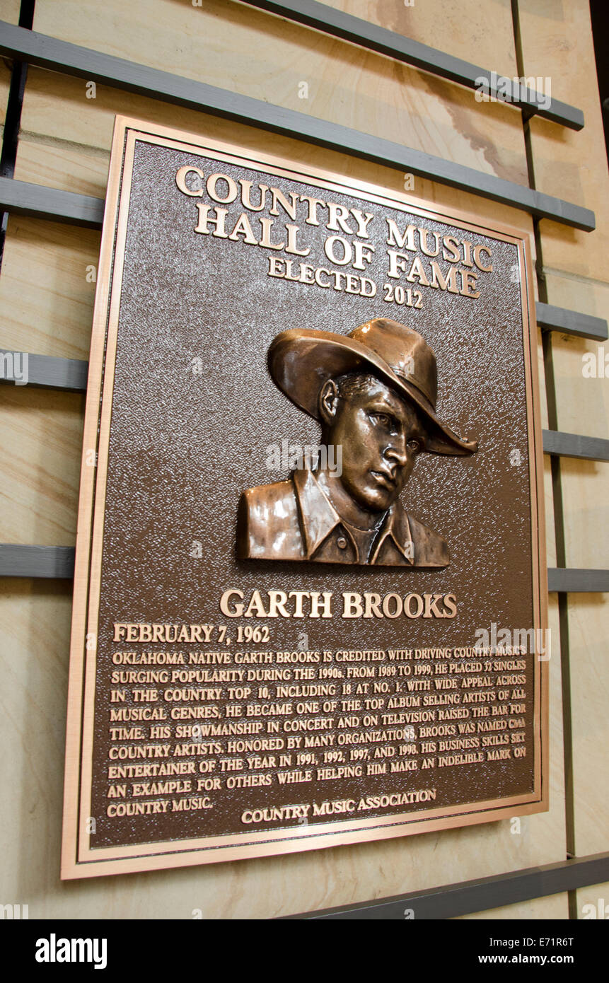 USA, Tennessee, Nashville. Country Music Hall of Fame, western singer ...