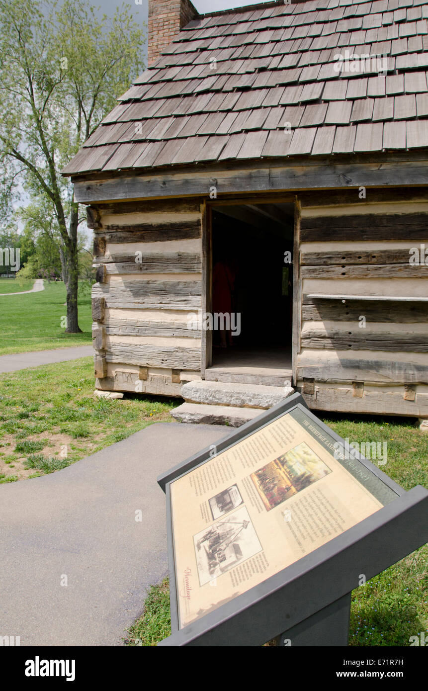 USA, Tennessee, Nashville. The Hermitage, home and plantation of Andrew ...