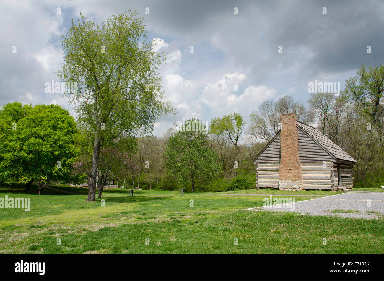 USA, Tennessee, Nashville. The Hermitage, home and plantation of Andrew ...