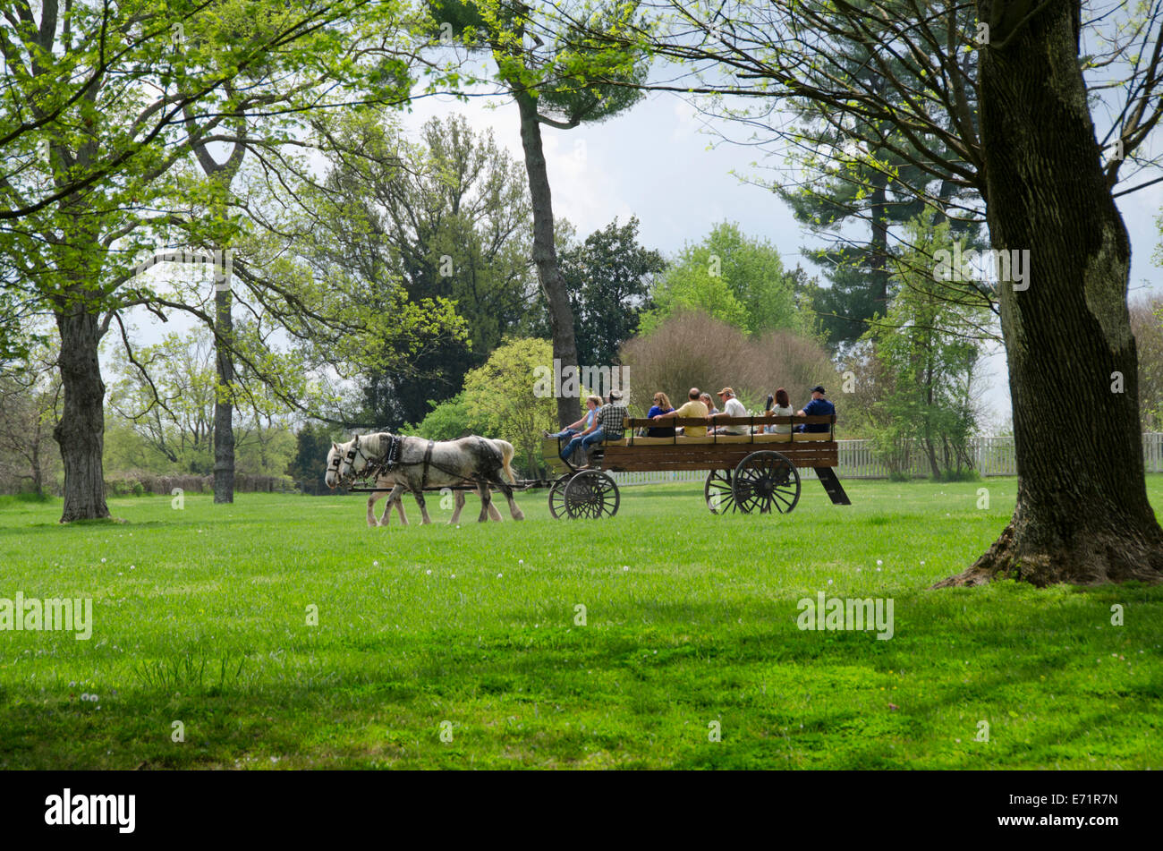 USA, Tennessee, Nashville. The Hermitage, historic home and plantation ...