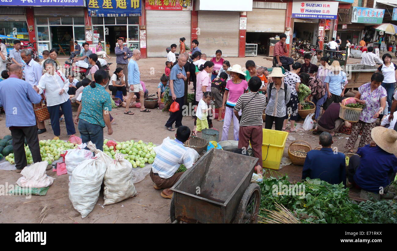 rural market in Chinese Dragon Boat Festival Stock Photo - Alamy