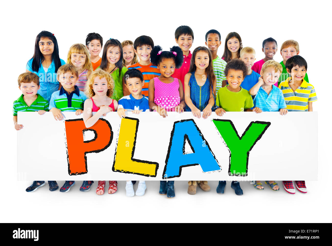 Children with Play Concept Stock Photo - Alamy