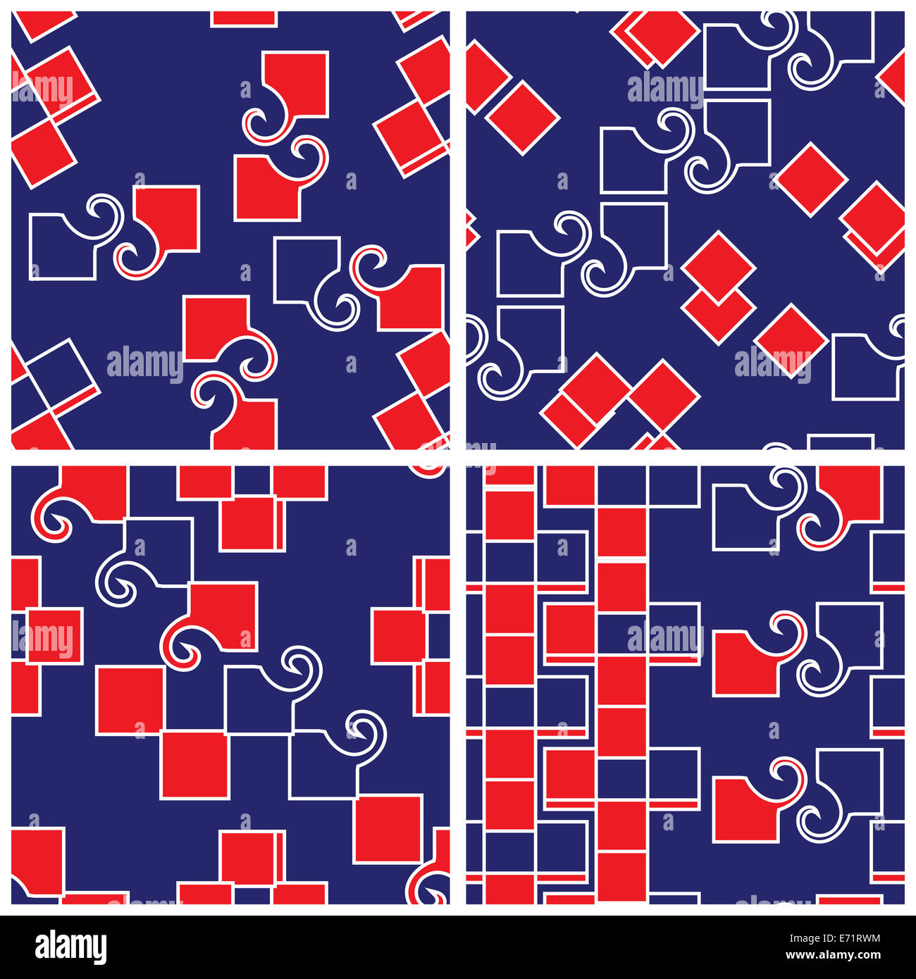 Seamless squares patterns hi-res stock photography and images - Alamy