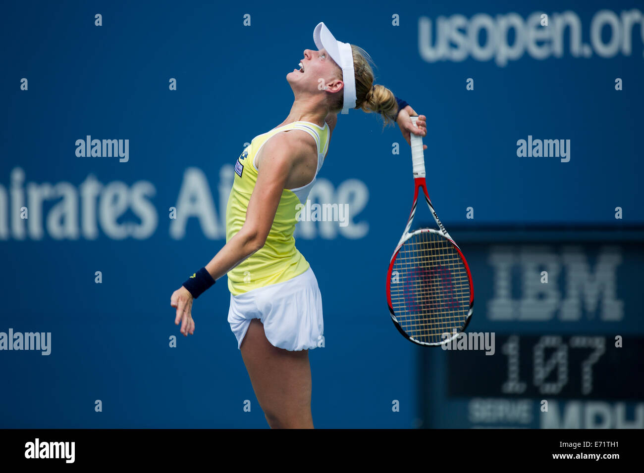 Alison riske player tennis action hi-res stock photography and images ...