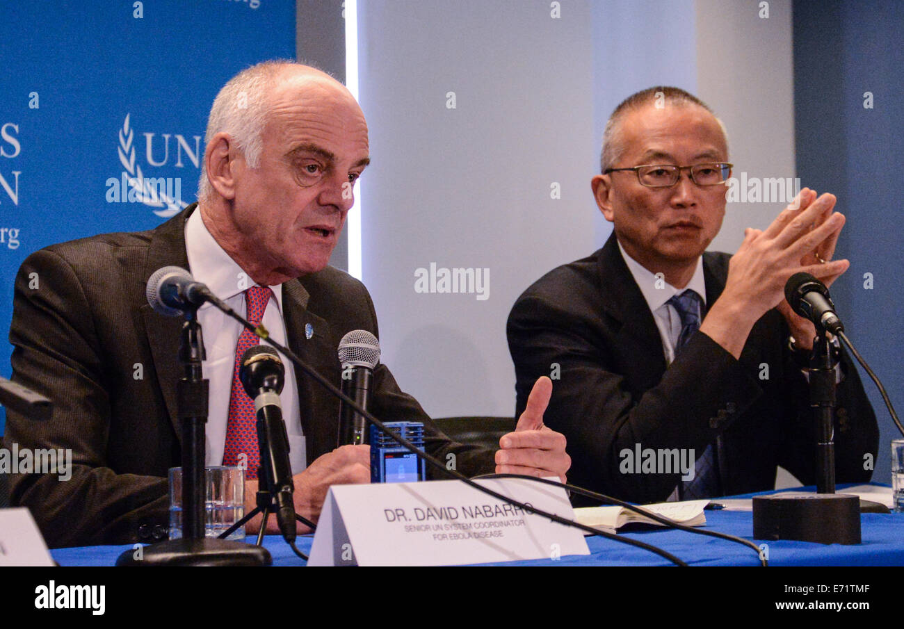 Washington, DC, USA. 3rd Sep, 2014. Dr. David Nabarro (L), Senior ...