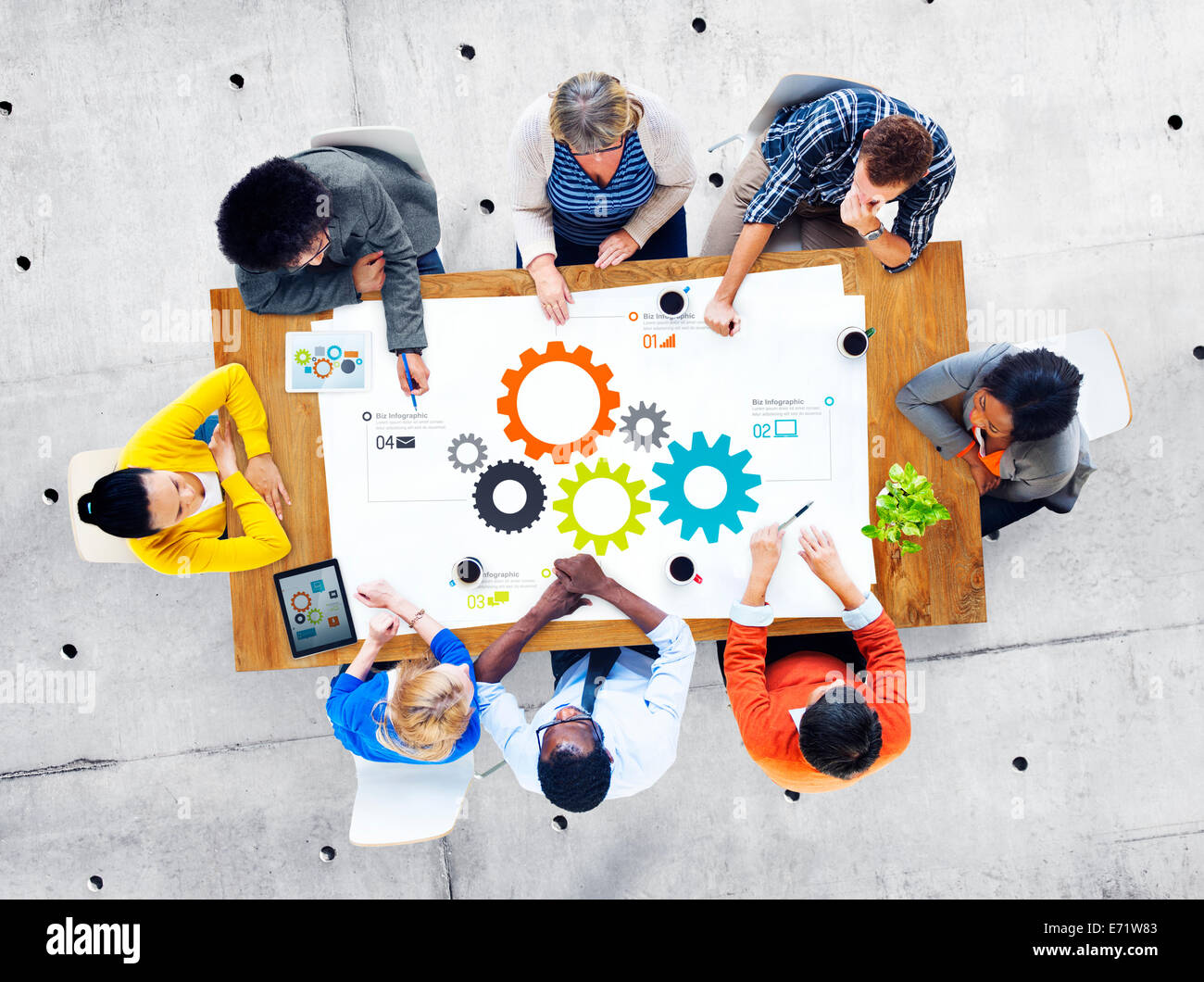 Group of Business People Meeting About Teamwork Stock Photo - Alamy