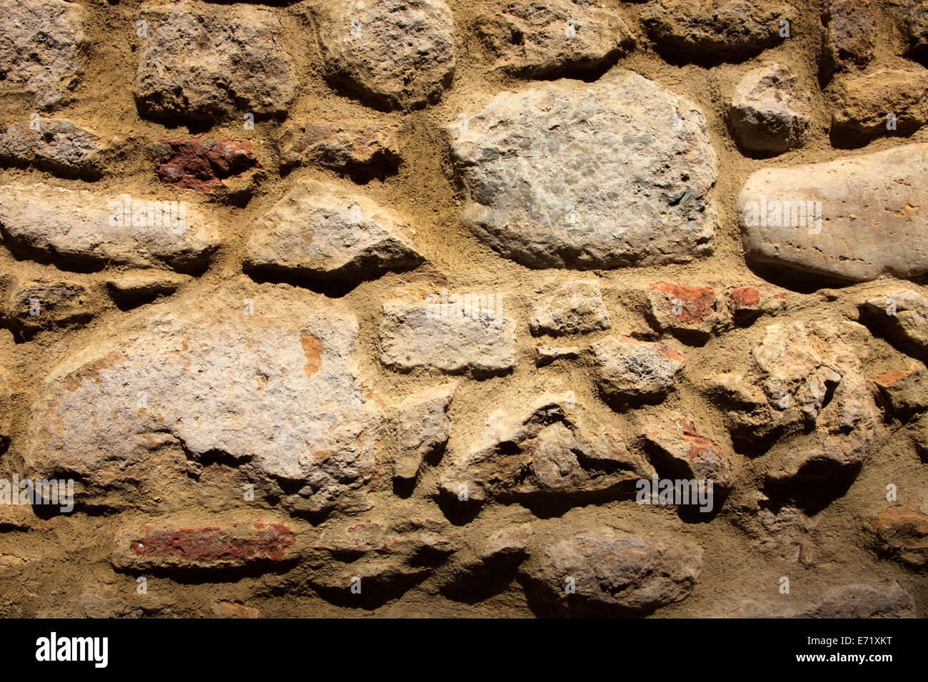 Brick wall, Volterra, Tuscany, Italy Stock Photo - Alamy