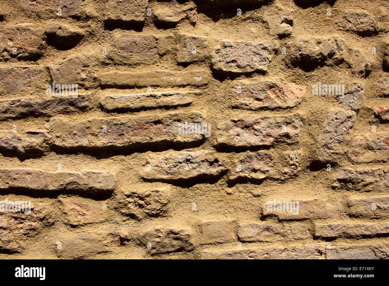 Brick wall, Volterra, Tuscany, Italy Stock Photo - Alamy