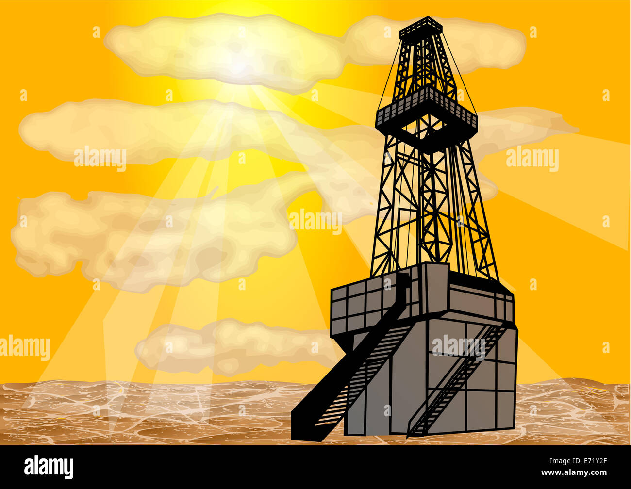 natural gas drilling Stock Photo - Alamy