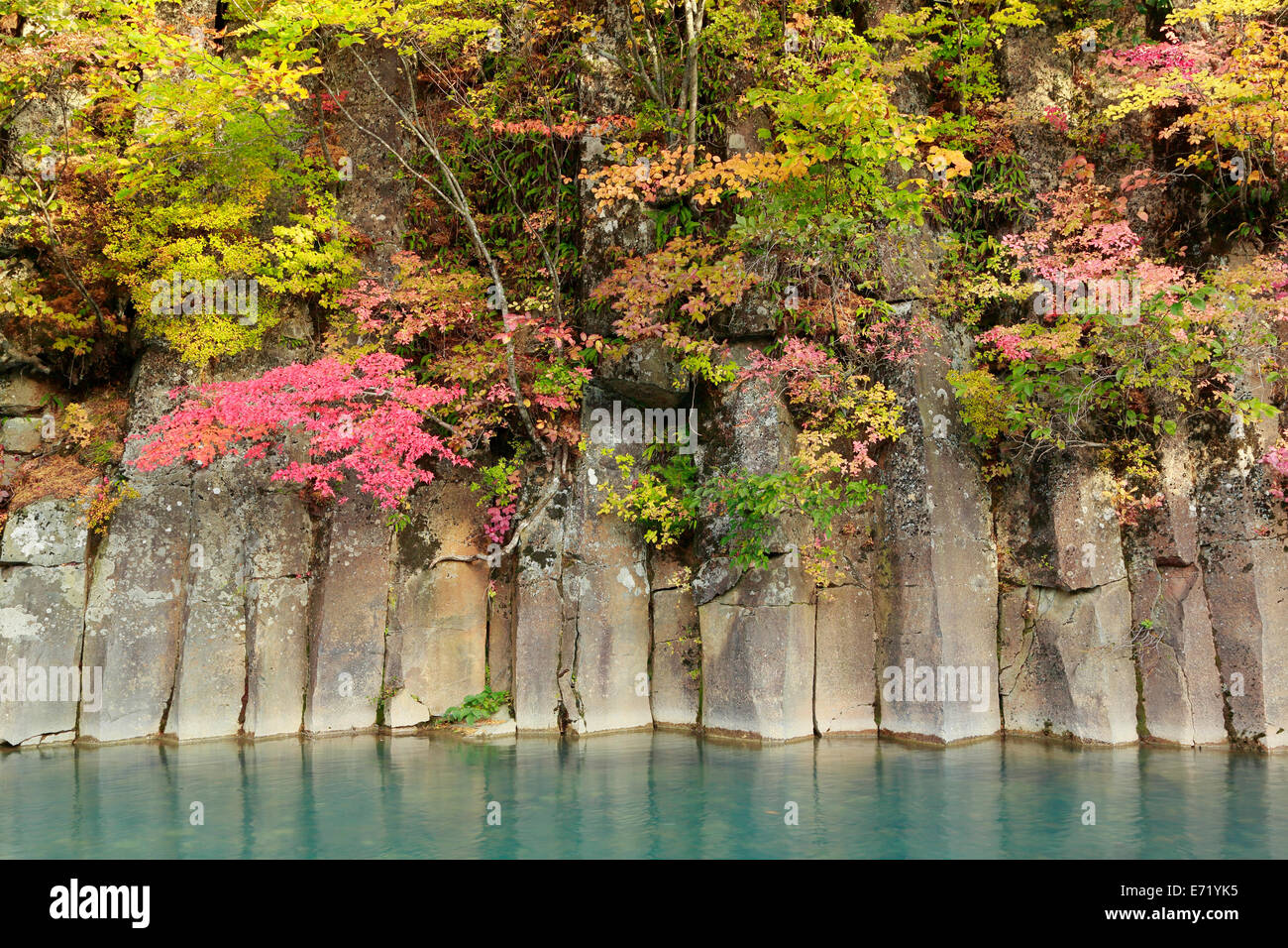 The Matsukawa Valley which made autumn leaves Stock Photo - Alamy