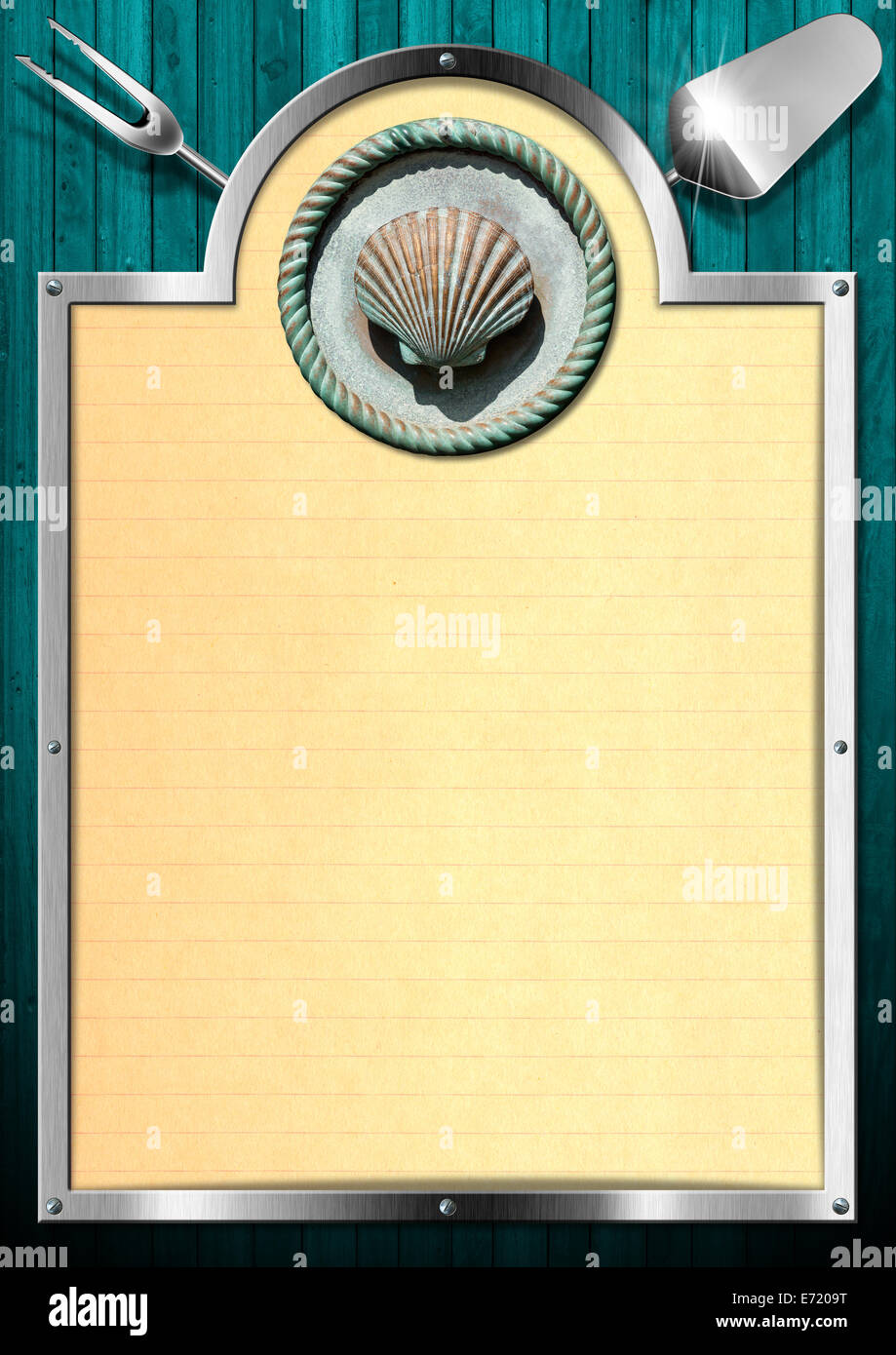 Seafood Menu Background Stock Photo - Alamy