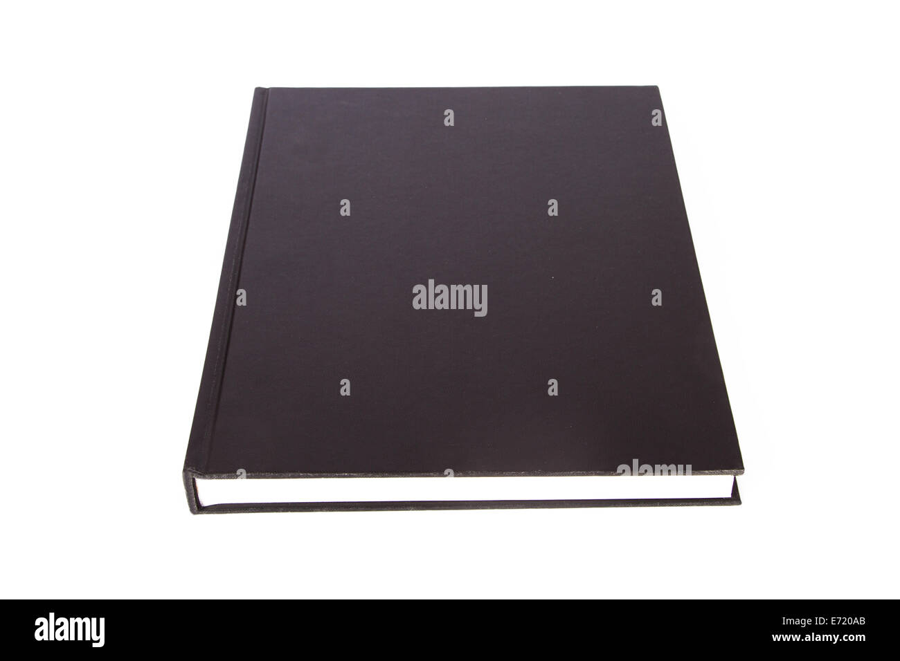 Front view of blank closed book for your design, isolated on white ...