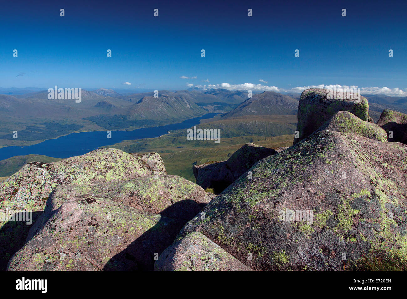 Loch Etive and Glen Etive from the Munro of Ben Cruachan, Argyll & Bute ...