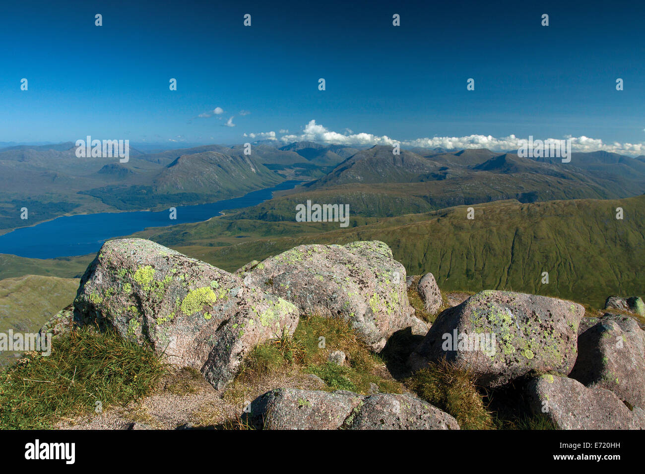 Loch Etive and Glen Etive from the Munro of Ben Cruachan, Argyll & Bute ...