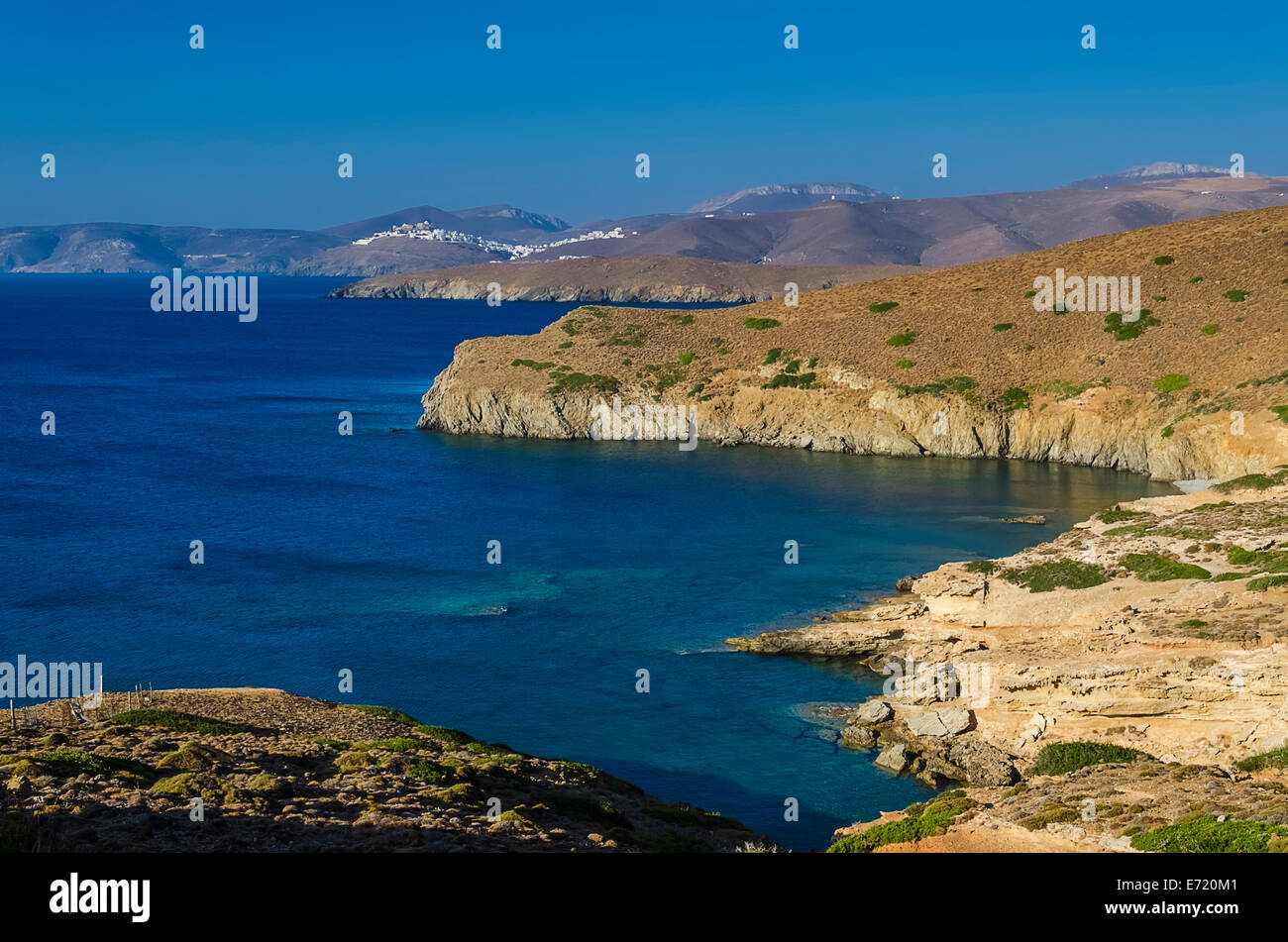 Plakes beach in Astypalaia island Greece Stock Photo - Alamy