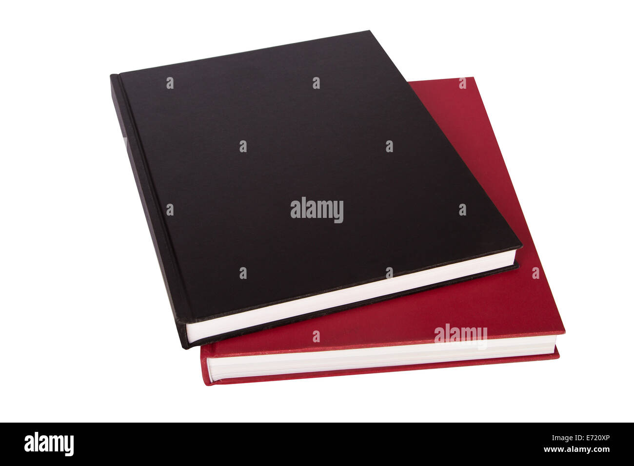 Stack of black and red books, isolated on white background Stock Photo ...