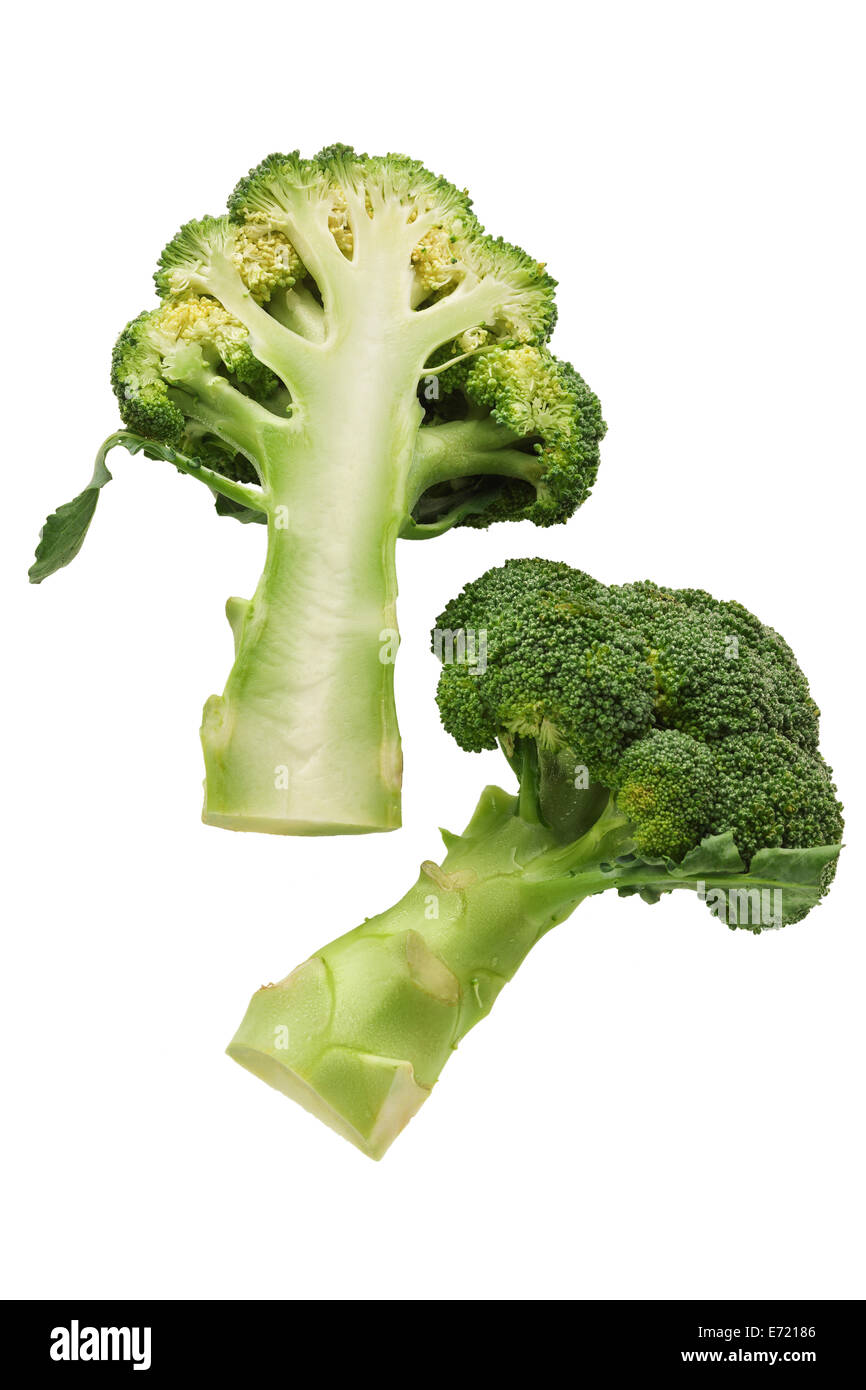 Broccoli isolated on white background Stock Photo - Alamy
