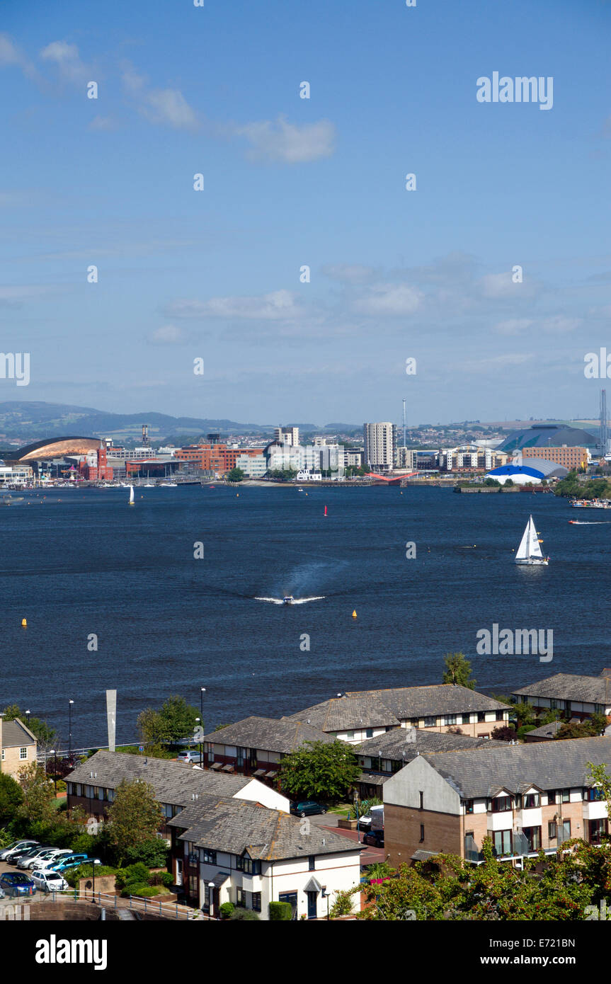 Cardiff bay aerial hi-res stock photography and images - Alamy