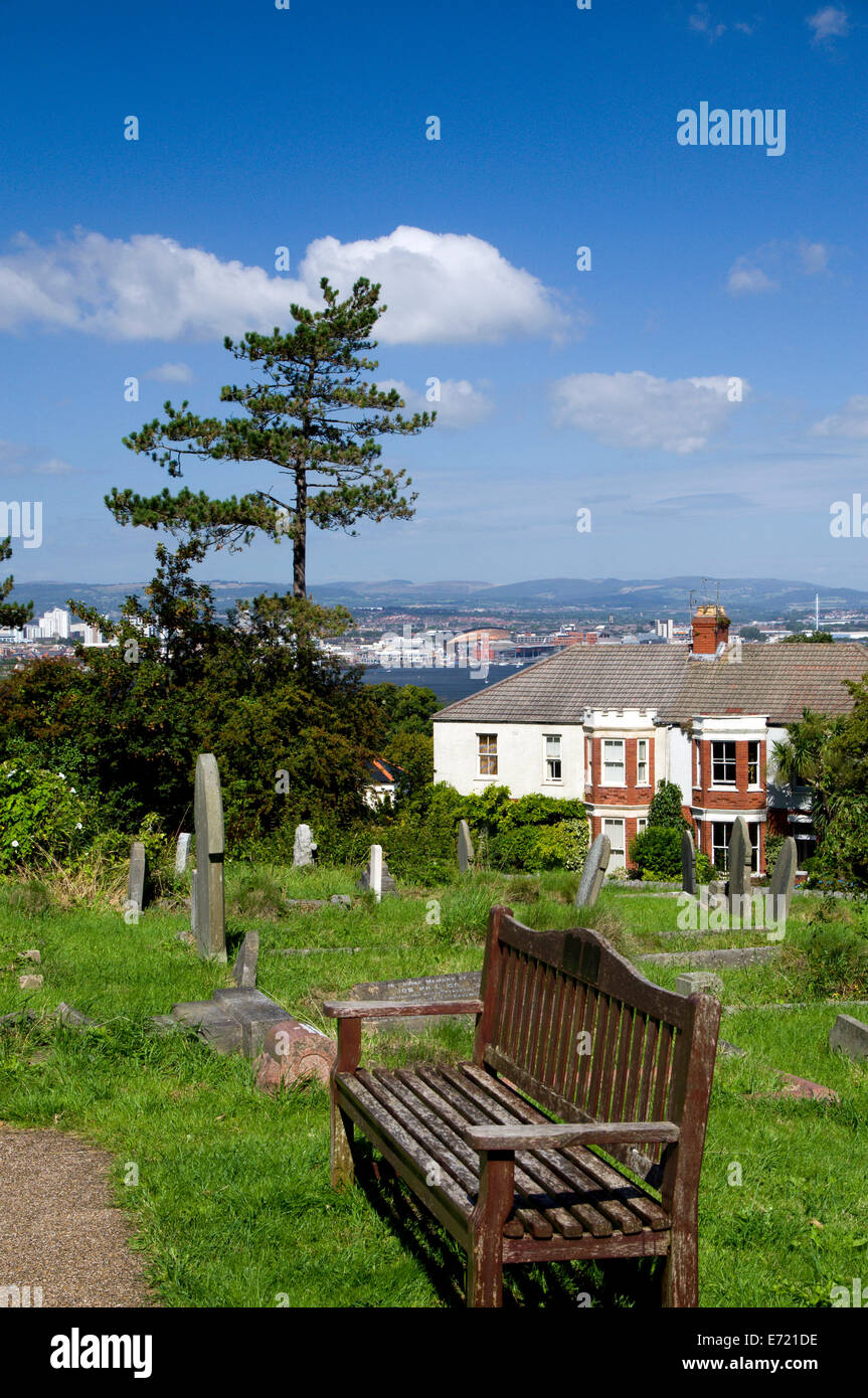 View of Cardiff Bay from the Graveyard of Saint Augustine's Church ...