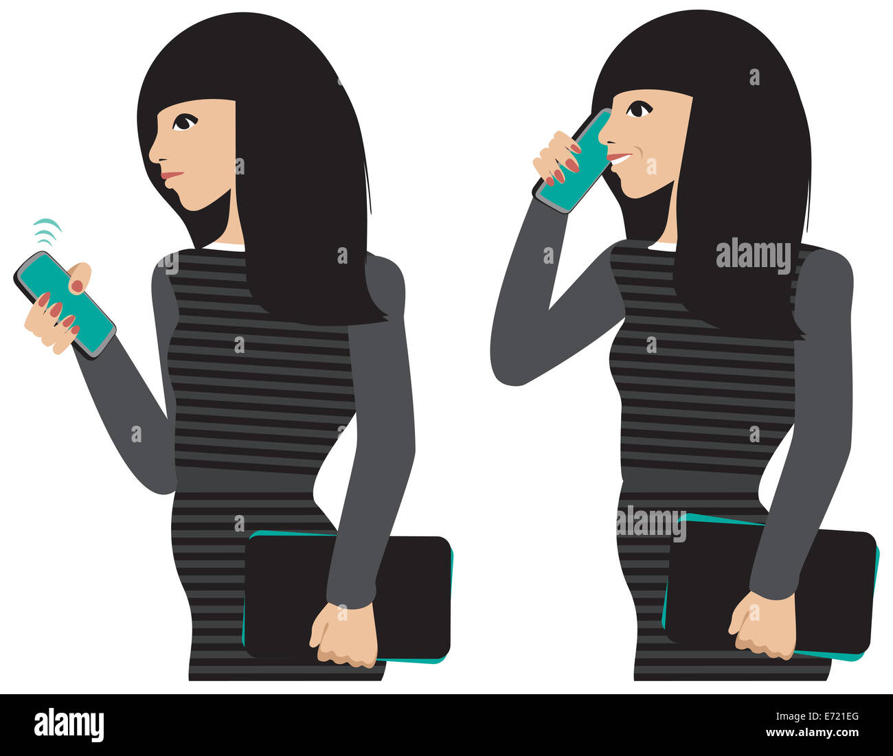 Dark phone Cut Out Stock Images & Pictures - Alamy