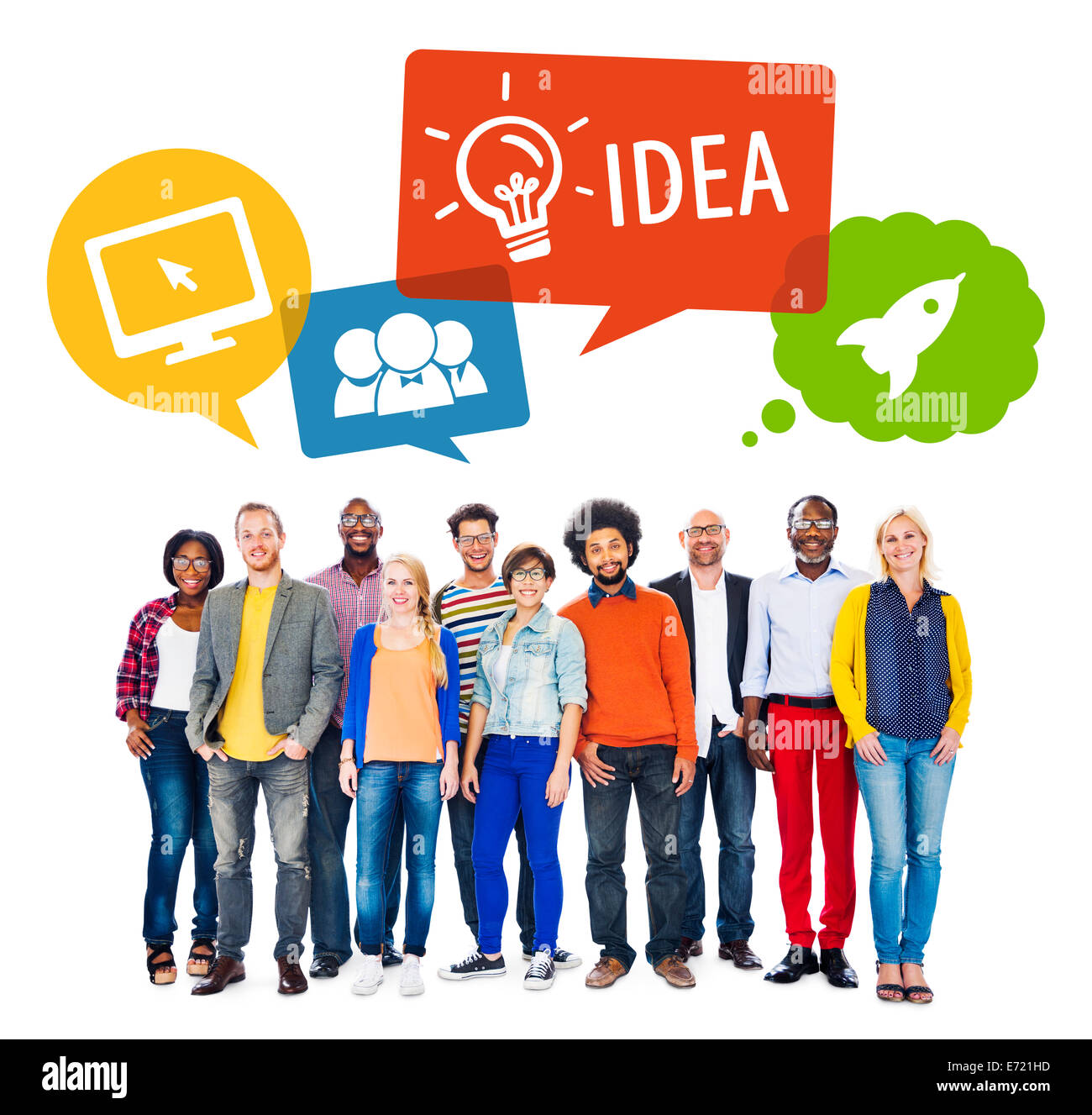 Diverse People and Idea Concept Stock Photo - Alamy