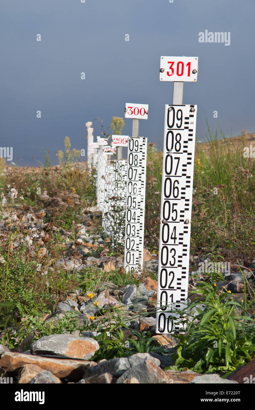 Water level gauge dam hi-res stock photography and images - Alamy