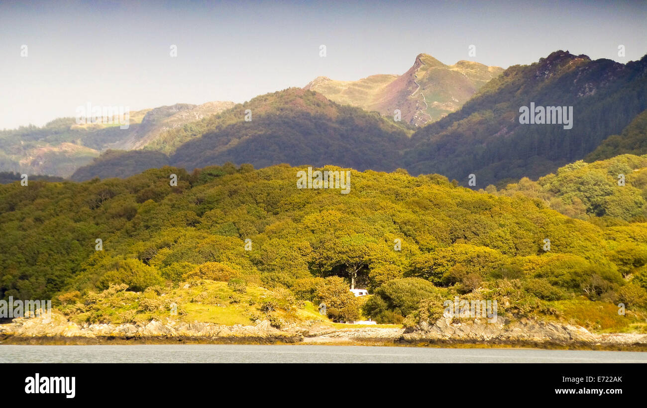 mawddach trail estuary of the afon mawddach gwynedd north wales Stock ...
